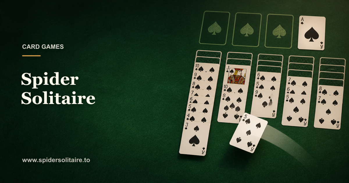 Spider Solitaire: Play Free Online — 1, 2 & 4 Suits